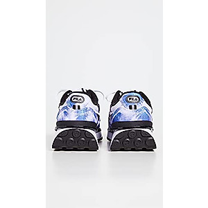 Fila Women's Renno Tie Dye Sneakers, White/Cobalt Blue/Storm Blue, 7 Medium US