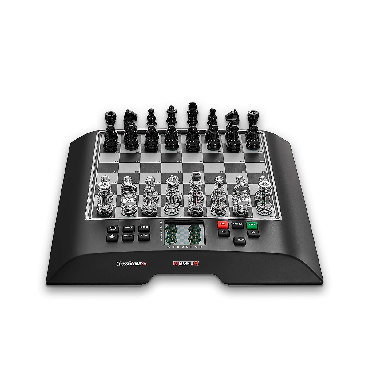 Chess Genius PRO Electronic Chess Board by Millennium - from Beginner to Advanced - The Perfect Partner for Practice and Play - Batteries Included - Model MIL812