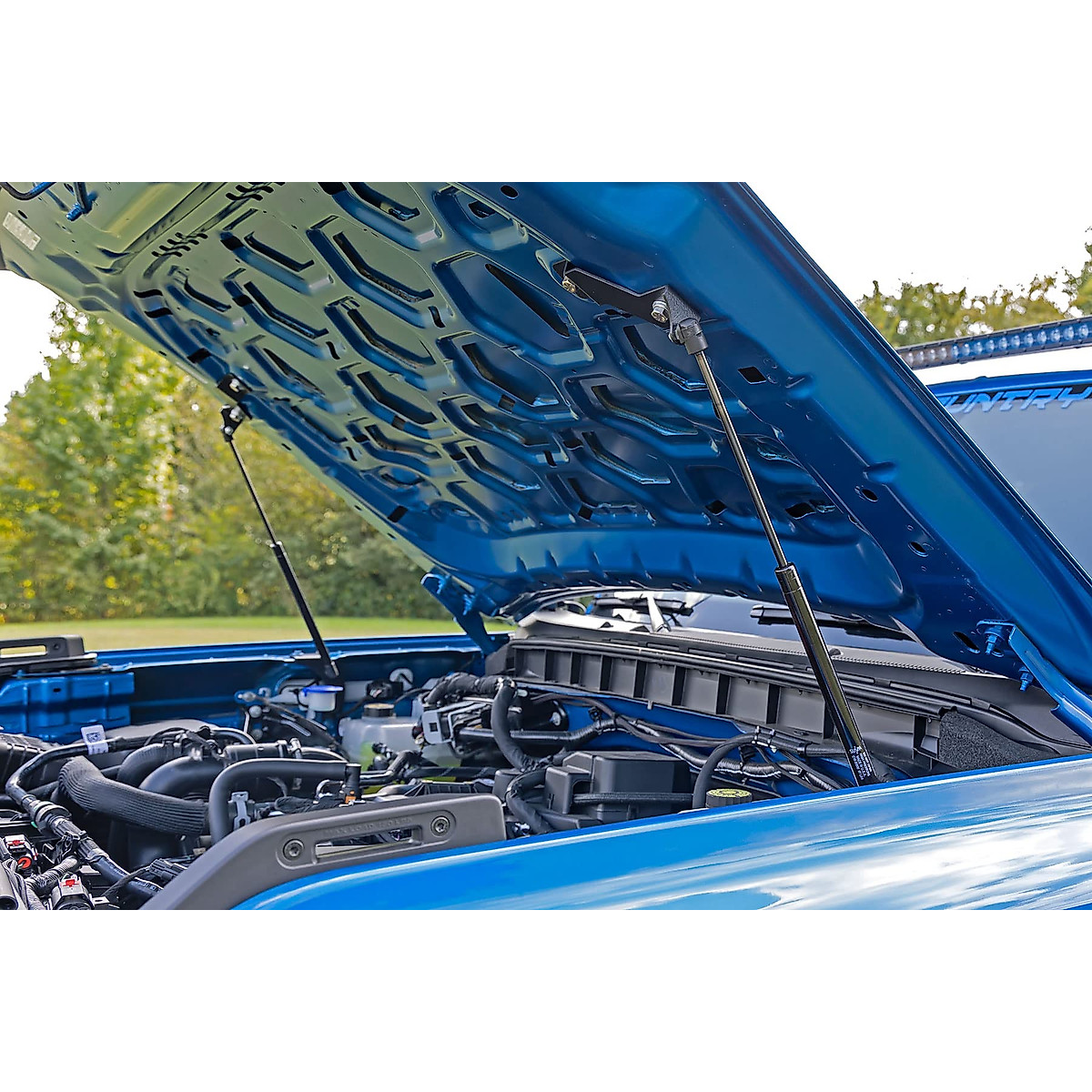 Rough Country Hydraulic Hood Assist for 2021-2022 Ford Bronco 4WD - 51060 Black