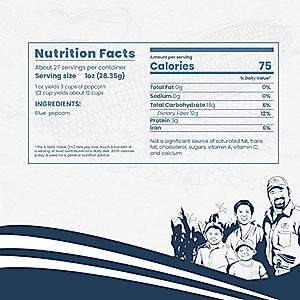 Pilot Knob Comforts Blue Bounty Gourmet Popcorn Kernels for Popcorn Machines, Microwave and Air Popper Popcorn Maker – Non-GMO, Fresh Heirloom Hull-Less Popcorn Seeds, Gift Set – 3 Jars (32 Oz Each)