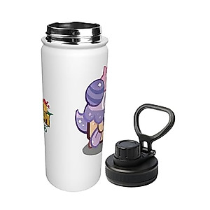Cookie Printed Student Thermos Water Cup, Portable Water Cup