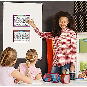 DFZUS Cursive & Manuscript Alphabet Writing Chart Educational Posters Set 2 Pack, Great for Early Learning Charts for Preschool, Daycares & Home School Teachers