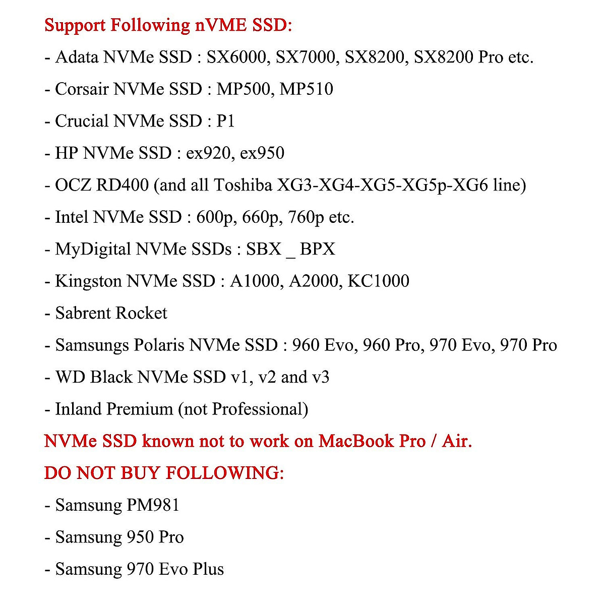 V VOILA REVE M.2 NVME MacBook SSD Convert Adapter for Upgraded MacBook Air Pro Retina Mid 2013-2017, AHCI SSD Upgraded Kit for A1465 A1466 A1398 A1502