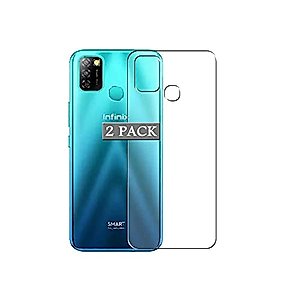 Vaxson 2-Pack Back Protector Film, compatible with Infinix Smart 5A TPU Guard Cover Skin Sticker [ Not Front Tempered Glass Screen Protectors ], Transparent