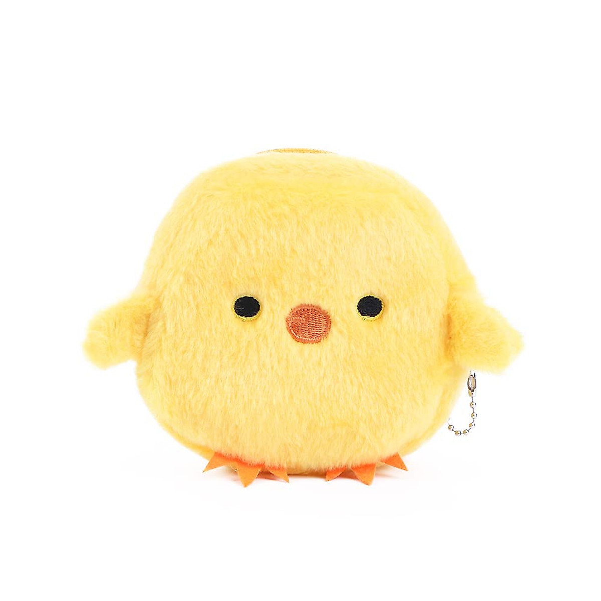 Cartoon Animal Avocado Coin Purses,Cute Avocado Plush Purses Kids Key Case Bag, Zipper Coin Bag Handbags Change Purse with Keychain(Yellow)