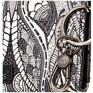 Sakroots Encino Essential Wallet, Black & White Soulful Desert