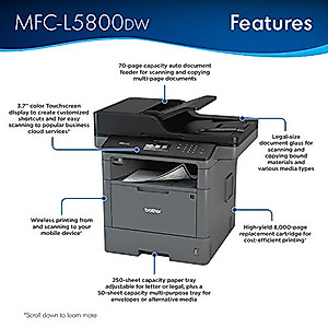 MFC-L5800dw with High Yield Toner