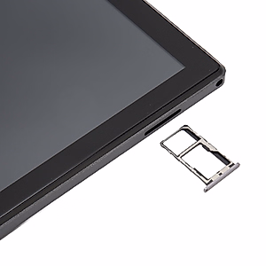 2 in 1 Tablet 10.1 Inch 12 8GB 256GB 16MP Camera Octa Core Processor WiFi GPS BT Tablet PC with Keyboard Blue (US Plug)