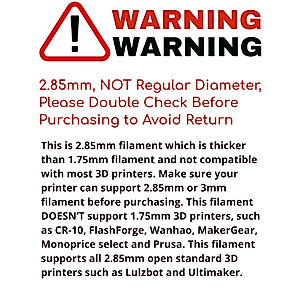 Polymaker ASA Filament 1kg Spool UV Resistant, PolyLite ASA 3D Printer Filament, Print with Openning 3D Printers Only - 2.85mm(3mm), Blue