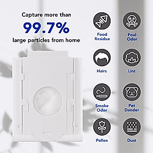 4 Pack Vacuum Dust Bags for Samsung VCA-ADB90/XAA 70+ 75+ 90 Series Cordless Stick Vacuum Replacement Accessories Parts