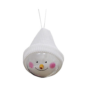 QAZIUY Christmas Ball Ornaments Shatterproof Christmas Tree Decorations Christmas Creative Decoration Snowman Children Plastic Christmas Ball for Tree Decor Xmas Party