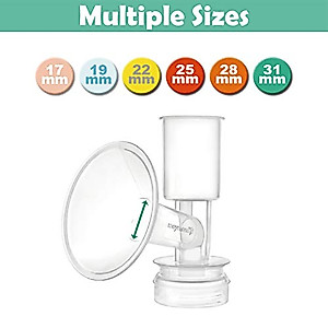 Maymom Pump Parts Compatible with Ameda Purely Yours Pumps MYA Joy; Incl. Silicone Membrane, Duckbill, Tubing, Flange; Replaces Ameda Spare Parts Kit (Flange 25 mm)