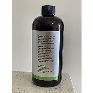 Melaleuca Breath-Away Mouth Rinse - Peppermint, Cinnamon, Clove, Rosemary and T36-C5 Oil - 16oz