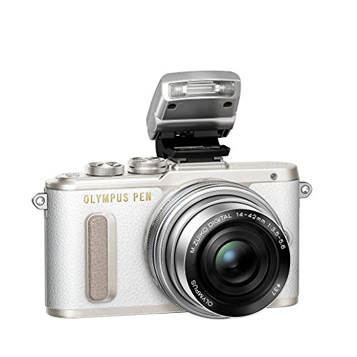 OLYMPUS Pen E-PL 8 EZ Double Zoom Kit [White][International Version, No Warranty]