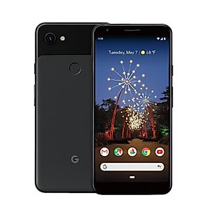 Google Pixel 3a XL T-Mobile Just Black, 64GB (Renewed)