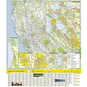 Northern California Map (National Geographic Guide Map)