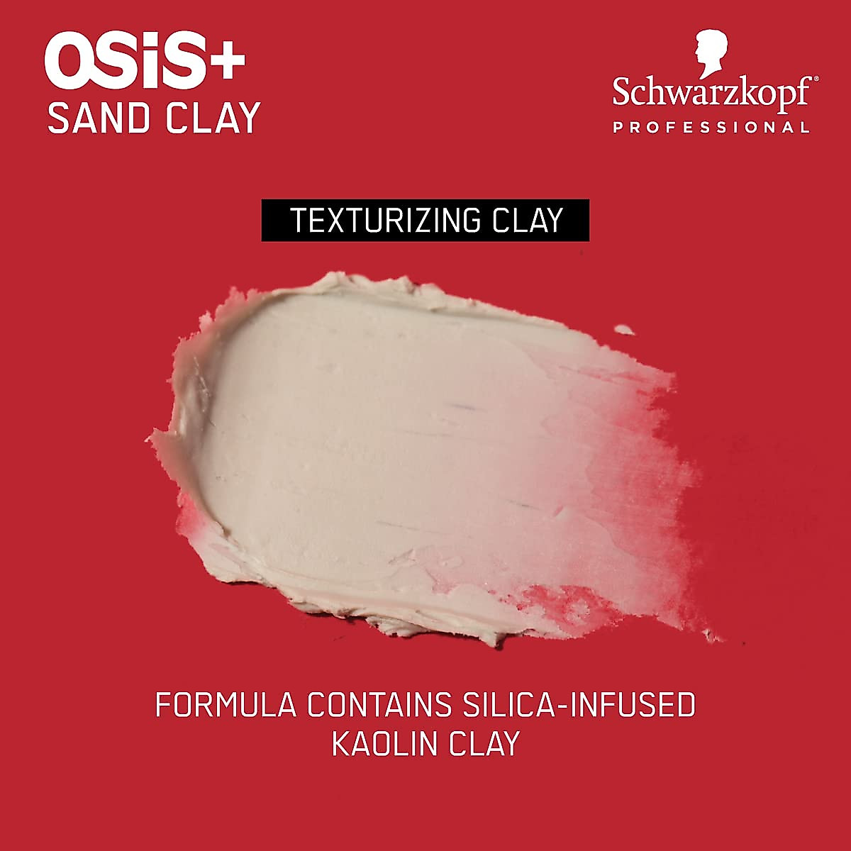 OSiS+ Sand Clay – Gritty Texturizing Clay with a Rough Semi-Matte Finish – Pliable, Moldable Styling Paste with Kaolin for Rugged Looks with a Natural Dry Feel, 2.87 oz