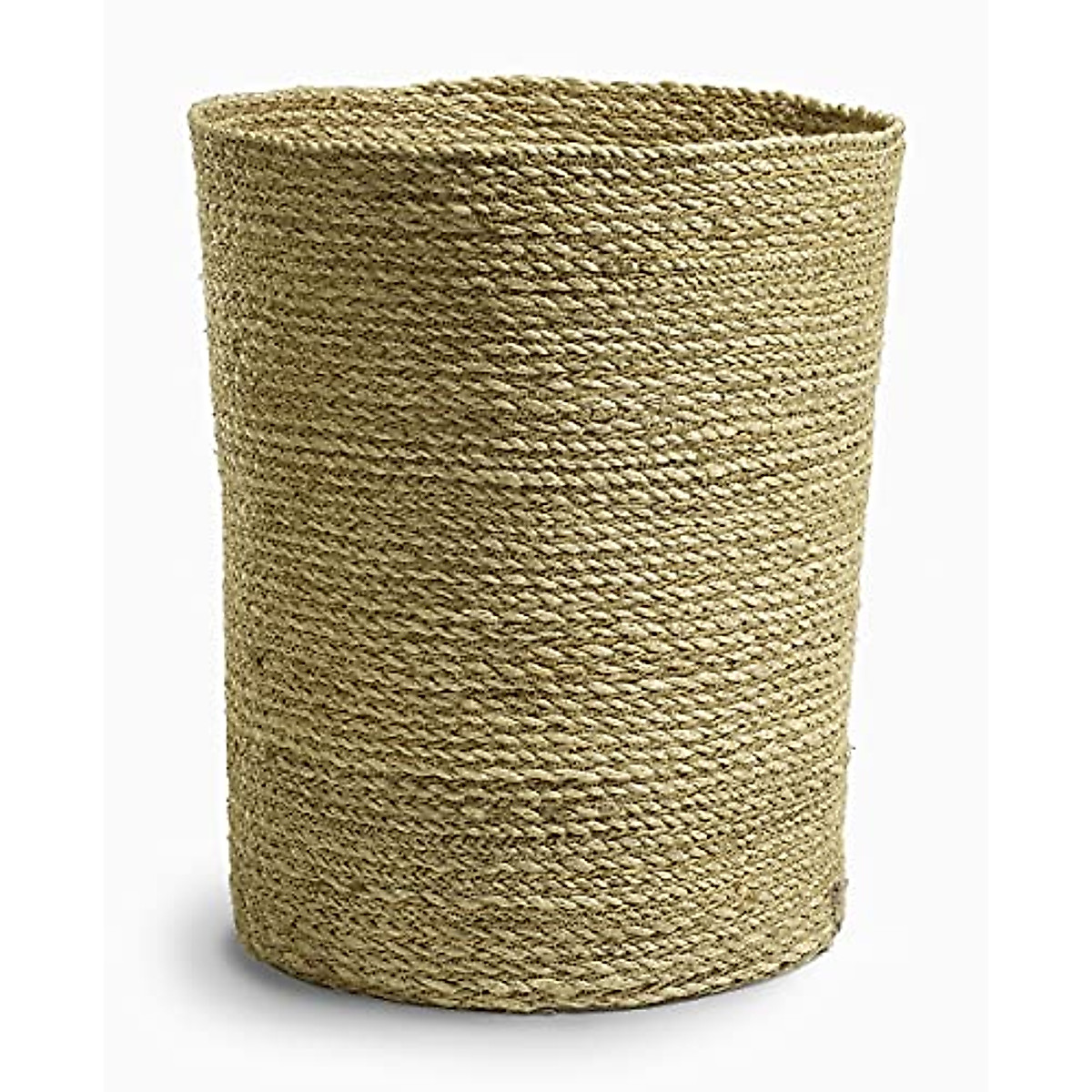 Fab Habitat Extra Large Storage Basket - Handmade, Natural, Seagrass & Jute - Organizer for Blankets, Towels, Pillows, Toys, Laundry, Baby, Kids, Plants, Home Décor - Williamsburg - Ivory XL
