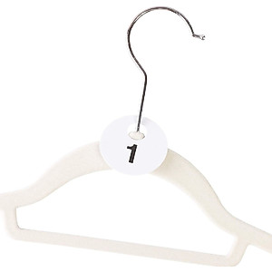 Juvale 2 Sets of Round Numbered Tags 1-300, Double-Sided Plastic Coat Check Tickets (1.7 in, 600 Pieces Total)