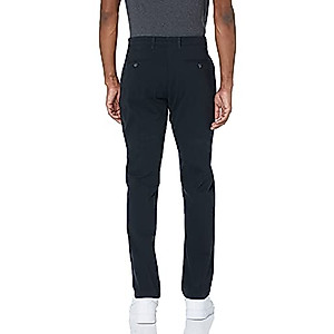 Amazon Essentials Men's Athletic-Fit Casual Stretch Chino Pant (Available in Big & Tall), Black, 38W x 32L