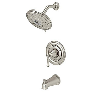 American Standard TU420502.295 Portsmouth Round Tub and Shower Trim Kit with Cartridge, Brushed Nickel