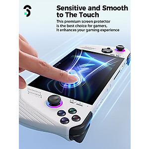 SOOMFON 3 Pack Screen Protector for ASUS ROG Ally Handheld 7 inch 2023, Tempered Glass, Transparent Ultra HD, Anti-Scratch, Anti-Fingerprint