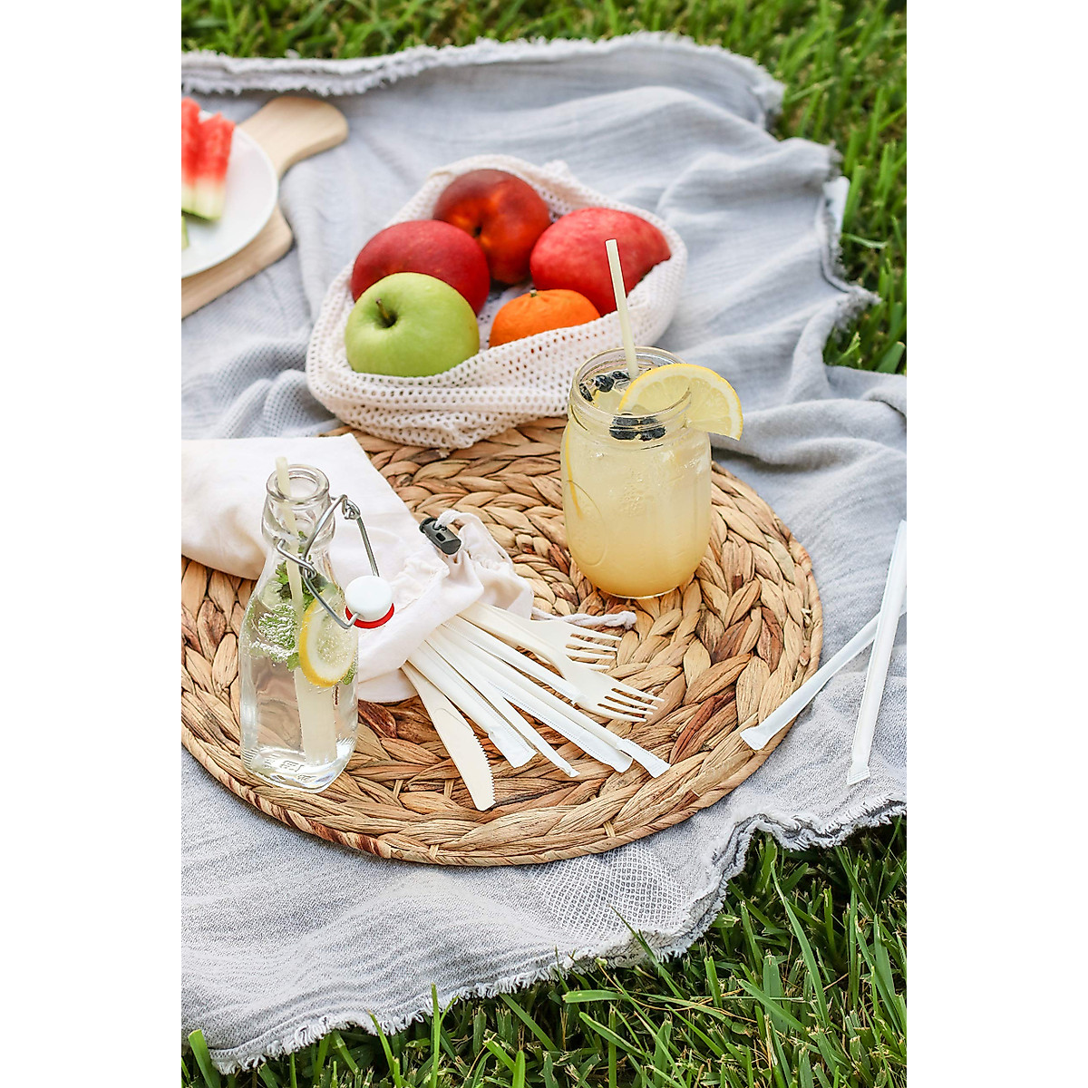 PHA STRAWS - | 100% Plastic Free | Individually Wrapped Biodegradable 8.2" Straws by Ecoware. Marine Biodegradable, Home Compostable, Ocean-friendly, Best Alternative to Paper & Plastic Straws. (5000)