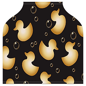 Baby Car Seat Stroller Covers Cute Gold Duck On Black Nursing Cover Breastfeeding Scarf Soft Breathable Stretchy Coverage Carseat Canopy Cover for Boys and Girls Multi Usefor Baby Shower