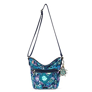 Sakroots Sequoia Eco-Twill Small Hobo, Royal Blue Seascape