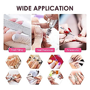 ZUZUXIA Powerful 80W Nail Dust Collector for Acrylic Nails Fan Vent Vacuum Duster Collecter with 2 Reusable Filters & 1 Brush