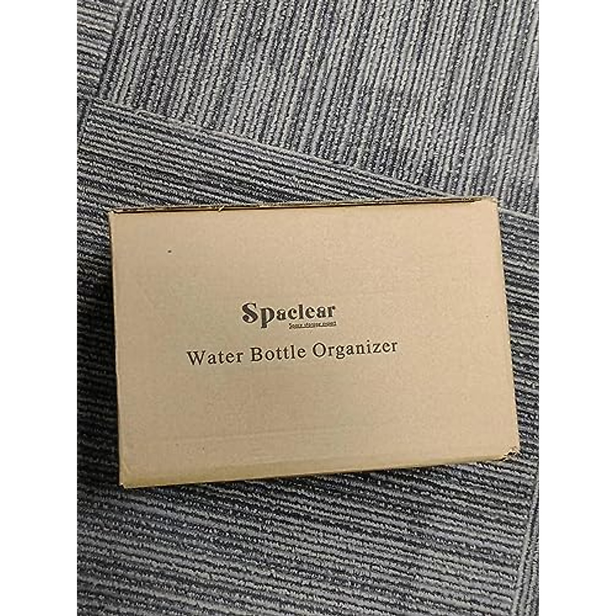 Spaclear 2 Pack Water Bottle Organizer, Stackable Kitchen Pantry Organization and Storage Shelf, Plastic Water Bottle Holder for Cabinet Fridge Organizer and Storage, Tumbler Mug Cup Organizer