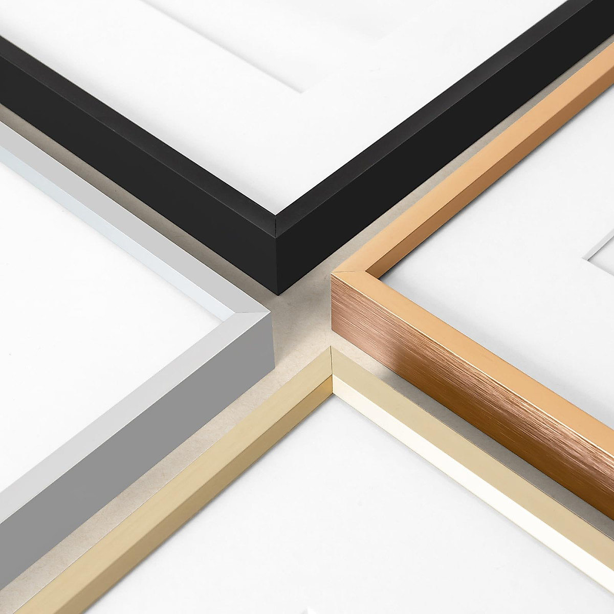 Golden State Art, 16x20 Gold Picture Frame Displays Photo 11x14 with Mat or 16 x 20 Without Mat for Wall Mounting, Classic Satin Aluminum Frames with Real Glass (Pack of 1)