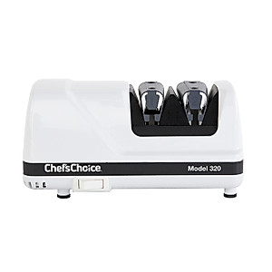 Chef'sChoice FlexHone/Strop Professional Electric-Knife Sharpener, 2-Stage, White