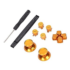 Full Buttons Set, Stylish Accurate Personalized Gamepad Buttons Aluminum Alloy for PS5 Game Controller