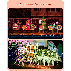 EDISHINE Christmas PAR38 Orange LED Flood Light Bulbs Outdoor, Dimmable Orange LED Light Bulb, 18W(120W Equivalent), Orange Flood Lights Bulb for Christmas Decorations, E26 Base, ETL Listed, 4 Pack