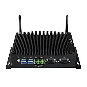 HYSTOU Fanless Mini PC I7 10810U, 16GB Ram DDR4 256 GB SSD 1TB HDD 6 Cores 12 Thread Mini Desktop PC Windows 11 Pro, 4K Triple Display, WIFI5/BT4.2, 14Pin GPIO, Ubuntu Linux Mini PC, Dual Nic PC