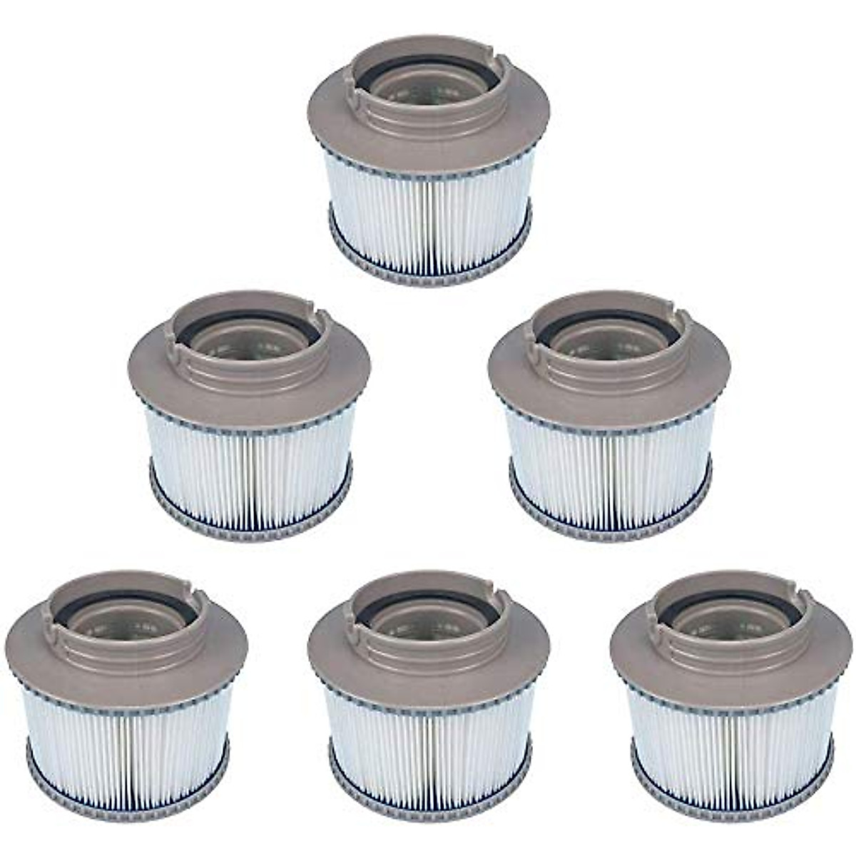 WuYan 6pcs Filter for MSpa FD2089 Inflatable Swimming Pool, Replacement Cartridges for MSPA Filter Hot Subs and Spas Hot Tub, Inflatable Swimming Pools at Home, Beach and Bath