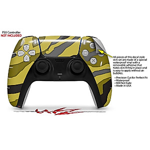 WraptorSkinz Skin Wrap compatible with Sony PS5 DualSense Controller Camouflage Yellow (CONTROLLER NOT INCLUDED)