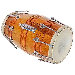DHOLAK DRUMS~BOLT TUNED~MANGO WOOD~DHOLAKI~YOG~HAND MADE INDAN~FREE GIG BAG, KEY