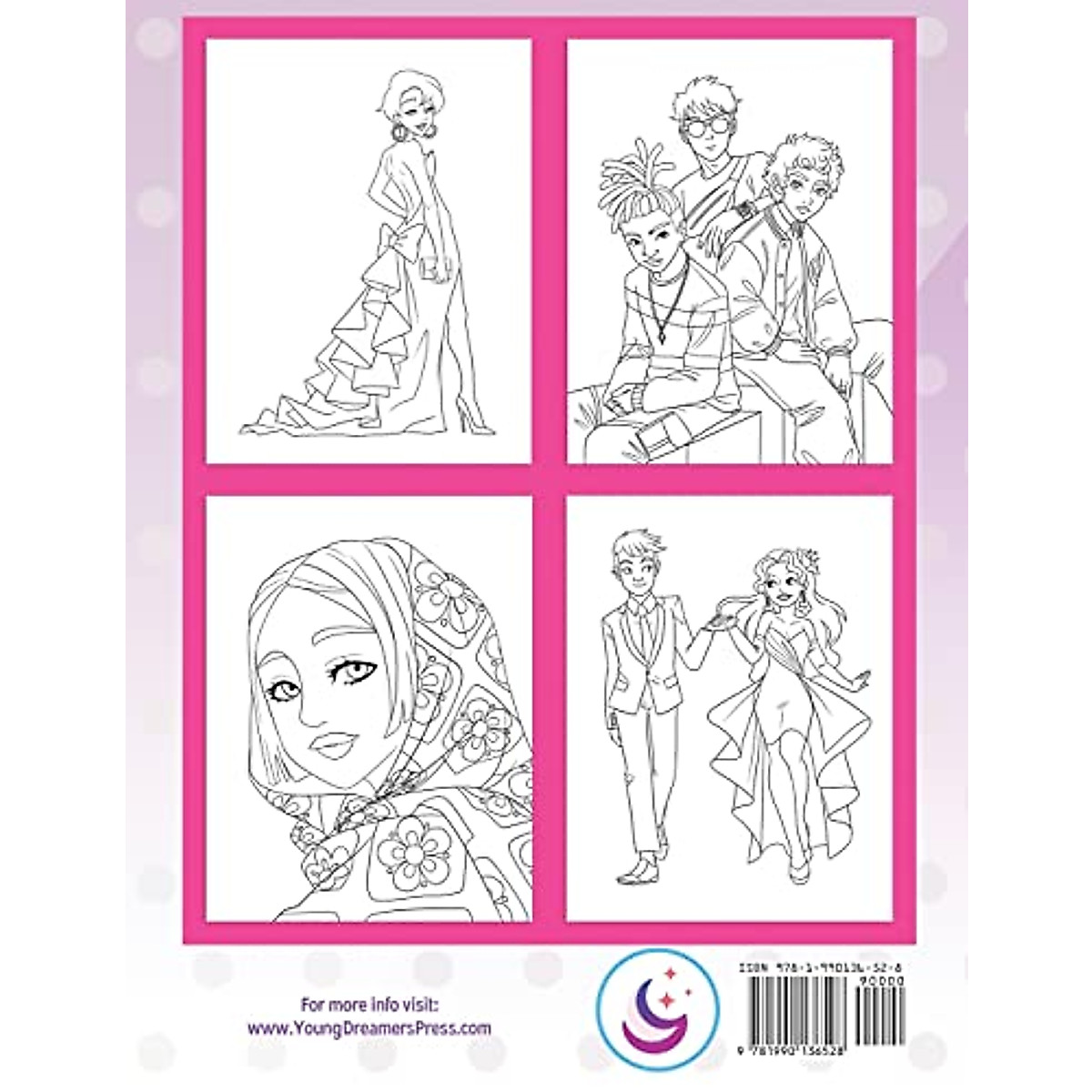 Fashion Coloring Book: For Kids Ages 6-8, 9-12 (Young Dreamers Coloring Books)