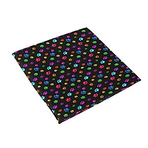 xigua Memory Cushion Foam Comfortable Seat Cushion Breathable Non-Slip Chair Cushion Pad for Office Sofa Chair Car Seat, Colorful Dog Paw Print