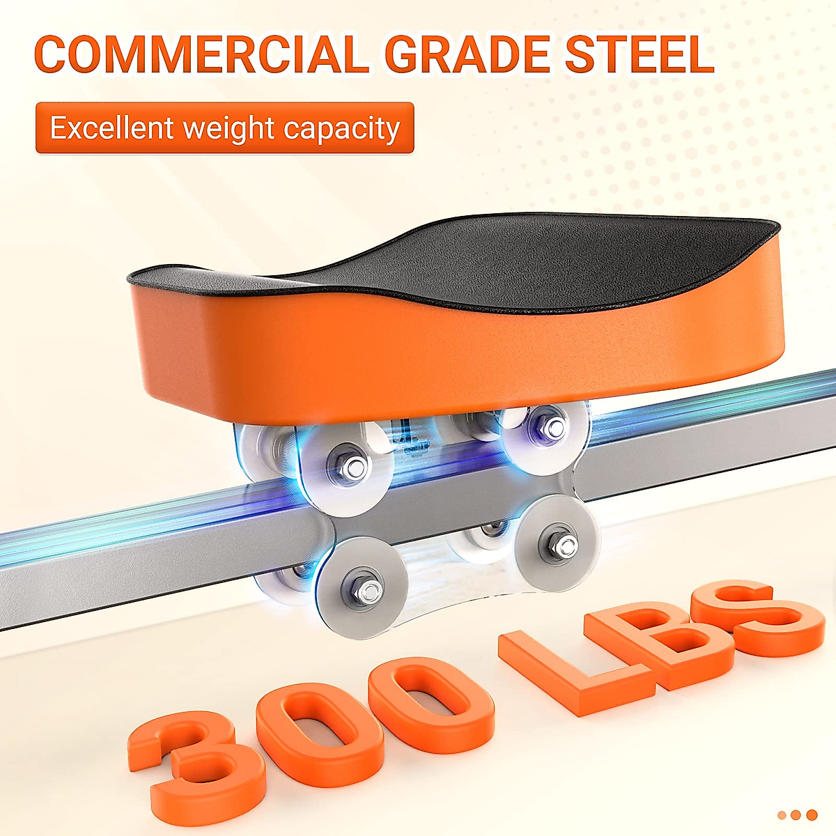 Niceday Hydraulic Squat Machine & Rowing Machine, 16 Resistance level & LCD Monitor