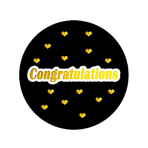 Congratulations Sticker Labels,Congrats for Envelope Seals,Anniversary,Birthday and Graduation Party Designs,2 Inches,500pcs.