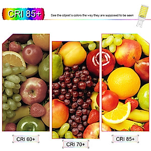 AGOTD G9 LED Bulb 6W, Dimmable Daylight White 6000K, 658LM LED Light Bulb, T4 40W 50W 60W Halogen Replacement G9 Bi Pin Base, No-Flicker, Chandelier Lighting, 5 Pack