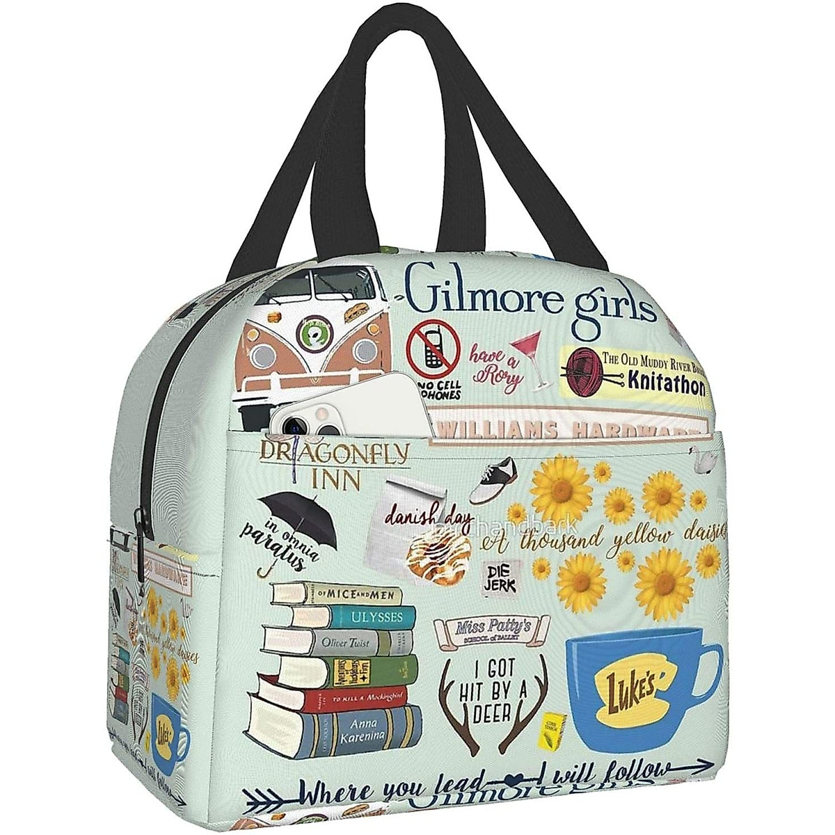 Gilmore Girls Lunch Tote Bag for Women Gifts Fashionable Collapsible Simple Modern DIY Bag Large