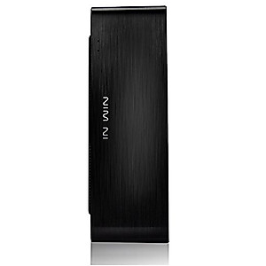 InWin Chopin SECC Mini-ITX Tower Case 150W Power Supply with 4 colors stickers inside, Black Aluminum