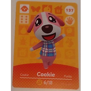 Nintendo Animal Crossing Happy Home Designer Amiibo Card Cookie 137/200 USA Version