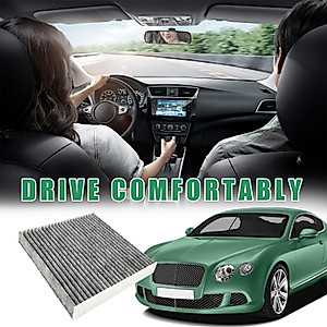 Ziciner Car Fresh Breeze Air Filter Replacement for Car Passenger, Premium Cabin Air Filter includes Activated Carbon, Auto Compartment Air Filters for CF10134, Easy to Install