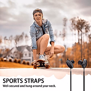 Miimall Lanyard Compatible for Bose QuietComfort Earbuds Strap, [Anti-Lost][Soft Silicone] Straps for Bose QuietComfort Earbuds (Black)