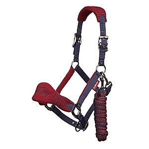 LeMieux Vogue Fleece Headcollar - Halter & Leadrope (Plum - X-Full)